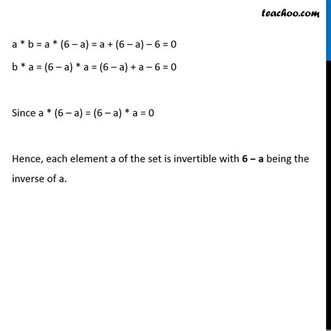 Question 10 Let A B A B A B 6 Show 0 Is Identity