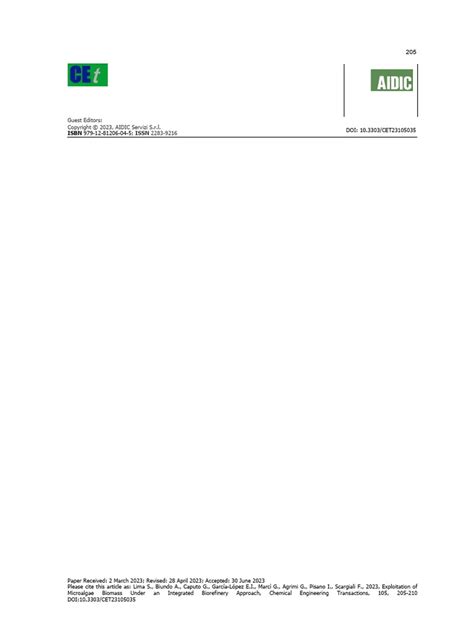 Exploitation Of Microalgae Biomass Under An Integrated Biorefinery