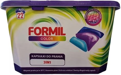 Formil Kapsułki Do Prania Kolorowego 3W1 22 - Opinie i atrakcyjne ceny ...