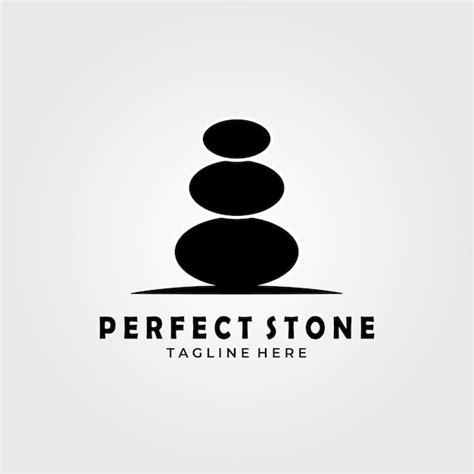 Diseño De Plantilla De Ilustración De Vector De Logotipo De Piedra De