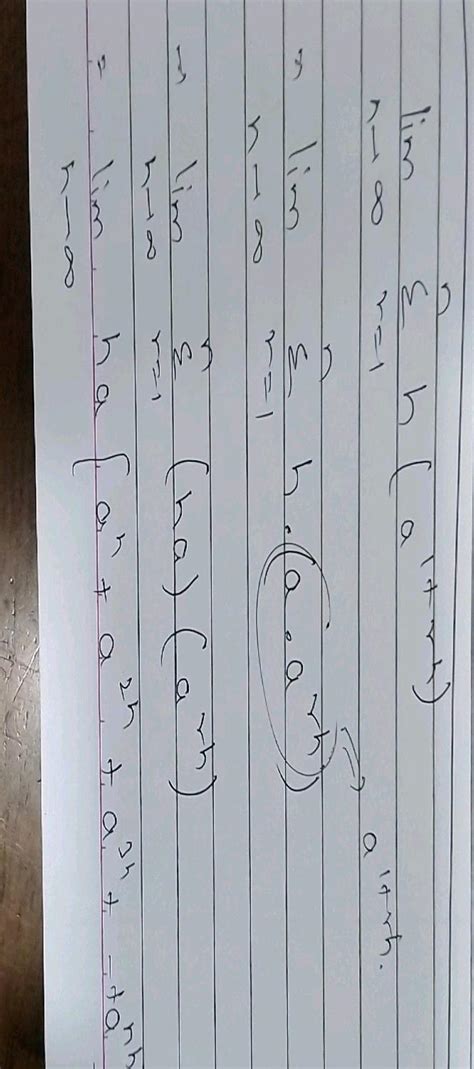 ( ln ( 5 ) ) ( = lim _ { n rightarrow infty } sum _ { n = 1 } ^ { n } h cdot left( a ^ { 1 - n ...