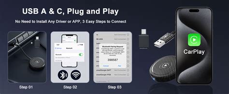 Adaptador CarPlay Sem Fio Carros Sem Fio CarPlay Dongle Para IPhone