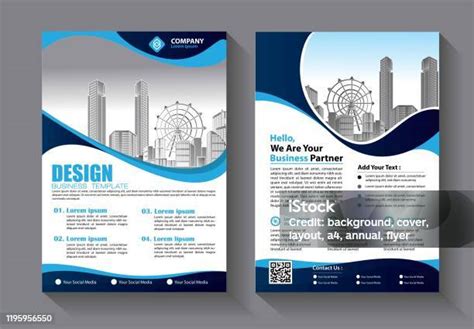Template Vektor Abstrak Bisnis Desain Brosur Mencakup Tata Letak Modern