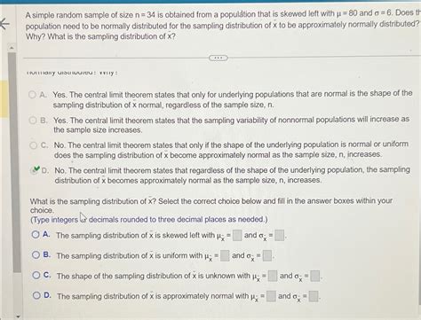 solved a simple random sample of size n 34 ﻿is obtained from