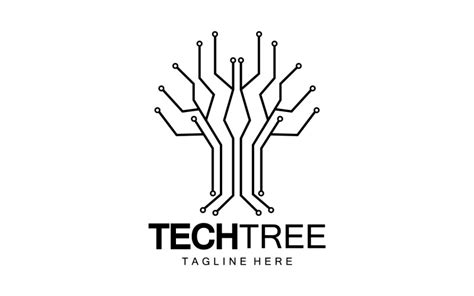 Tech Tree Template Logo Vcetor V35 365590 TemplateMonster