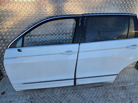 Drzwi Tylne Lewe Tył Lewy VW TIGUAN II 2 5NA 16 LC9A ALLSPACE Białe