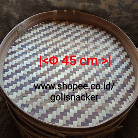Jual Tampah Nyiru Anyaman Kulit Bambu Diameter Ukuran Cm Shopee Indonesia