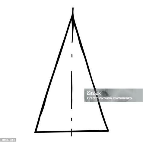 中心を持つ三角形スケッチ手描き白い背景に黒い輪郭ベクトルイラスト 3dのベクターアート素材や画像を多数ご用意 3d いたずら書き