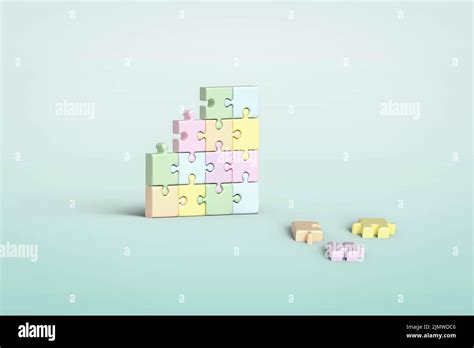 Incomplete Jigsaw Puzzle Upright With Pieces To Complete It Problem
