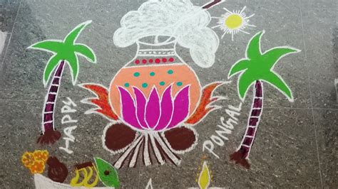Pongal Pot Kolam Pongal Paanai 2023 Kolam Pongal Pot Rangoli Thai 1 Pongal Paanai Kolam 5x5