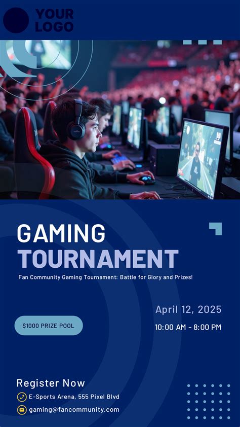 Fan Community Gaming Tournament Poster Template Ai Designs By Molypix Ai