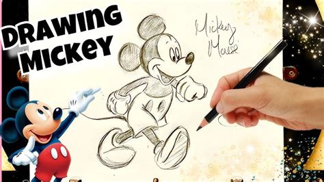 How To Draw Mickey Mouse Disney Drawing Video Tutorial