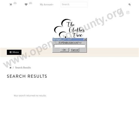 Theclothestreebydeborah Cross Site Scripting Vulnerability OBB