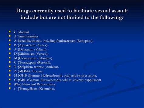Drug Facilitated Sexual Assault
