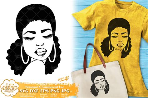 Afro Woman Silhouette Svg 2 African American Svg Didiko Designs