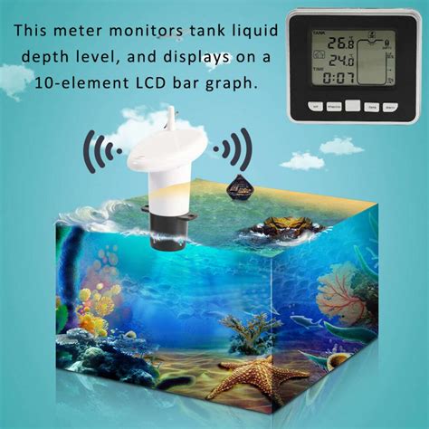 Wireless Ultrasonic Water Tank Liquid Depth Level Grandado