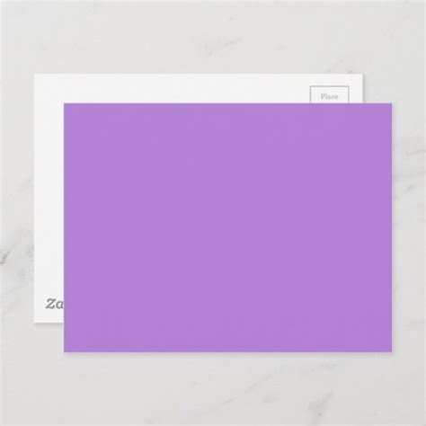 Lavender Purple Solid Color Postcard Zazzle