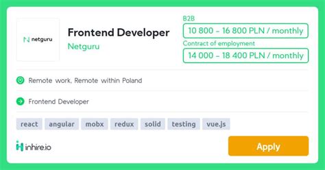 michał kapełuś on linkedin frontend developer netguru remote