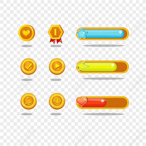 작은 게임 일러스트 인터페이스 Ui 컬렉션메달이스트 Png 일러스트 무료 다운로드 Lovepik