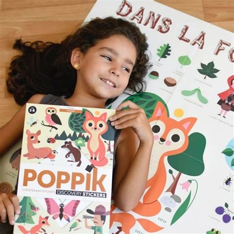 Acheter Poster éducatif 60 Stickers Dans La Forêt Poppik