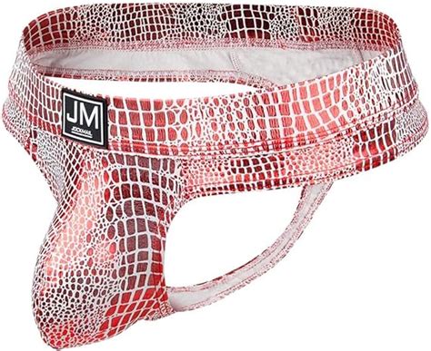 Herren Bequeme Modal Slips String Sexy Low Rise Tanga Schlangenmuster