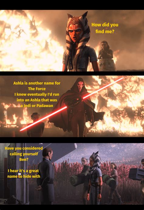 At Least It Was Just Ashla And Not Ashla Tano R Prequelmemes