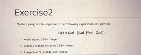 Solved Exercise1 Write A Program To Implement The Following Chegg