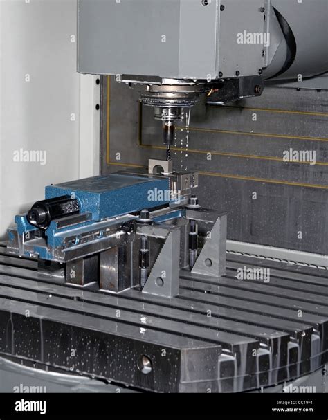 industrial workplace with millcut machine including milling head Stock ...