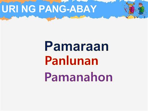 Uri Ng Pang Abay Pamaraan Pamanahon Panlunan PPTX