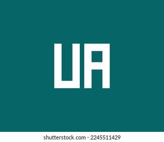Ua Logo Design Vector Template Stock Vector Royalty Free 2245511429