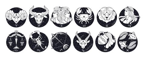 Premium Vector Zodiac Signs Astrology Horoscope Symbols Hand Drawn
