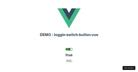 toggle switch button vue forked codesandbox