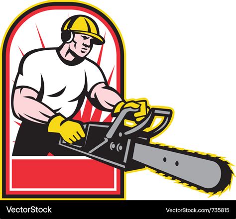 Tree Trimmer Royalty Free Vector Image VectorStock