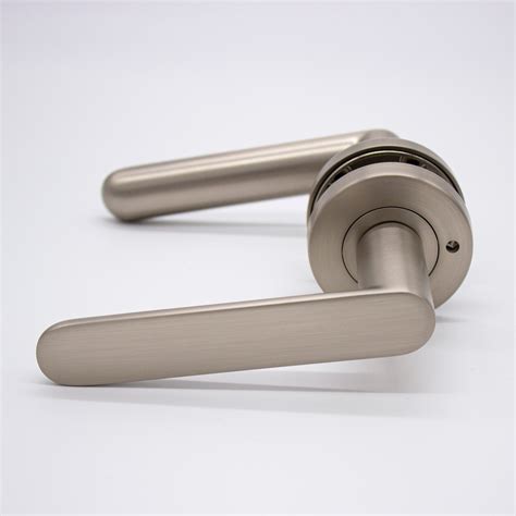 Fairhaven Brushed Nickel Privacy Door Handle Manovella