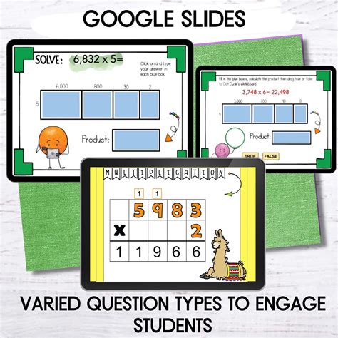4 Digit By 1 Digit Area Model Multiplication And Standard Algorithm Bundle Made By Teachers