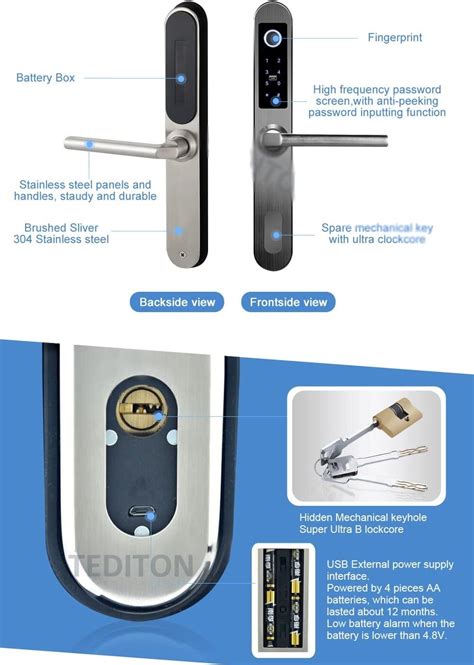 Thick 304 SS Smart Lock Electronic Biometric India Ubuy