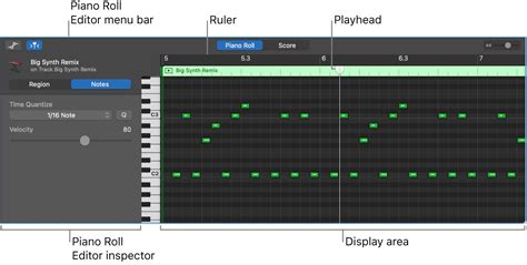Piano Roll Editor In Garageband On Mac Apple Support