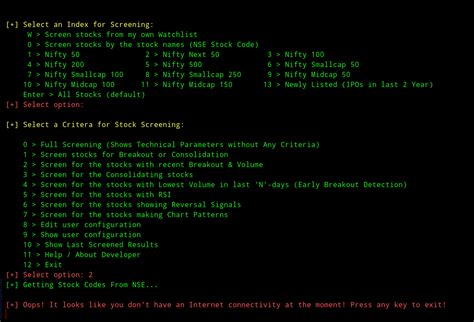 Bug Throws An Error When Selecting All Stocks Default Option For Index Screening · Issue