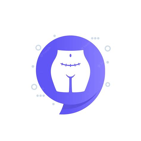 Premium Vector Cesarean Section Scar Vector Icon