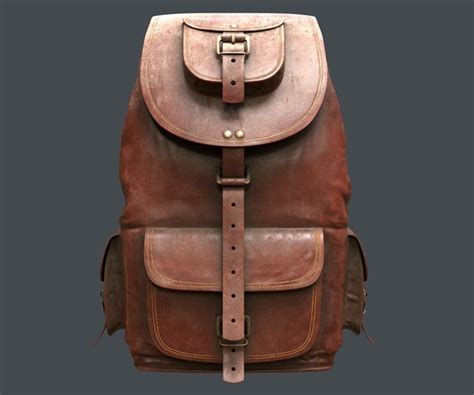 Artstation Backpack 3d Asset Game Assets