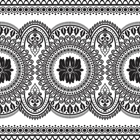 Lace Seamless Pattern With Flowers 8544050 Vector Art At Vecteezy