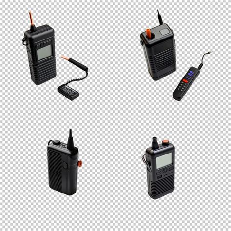 Premium Psd Set Collection Walky Talky Artificial Intelligence Generative