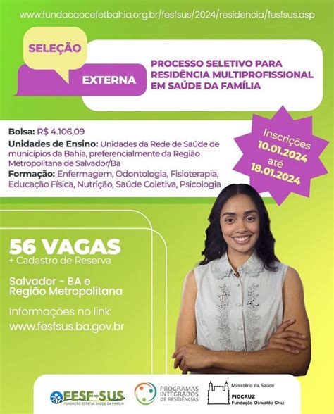 processo seletivo para programas de residência FESF SUS