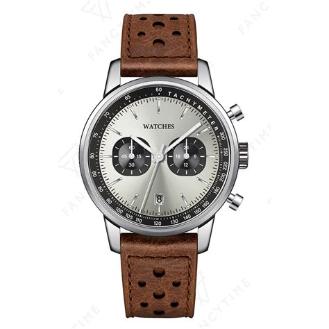 OEM Genuine Leather Men Chronograph watch Manufacturers