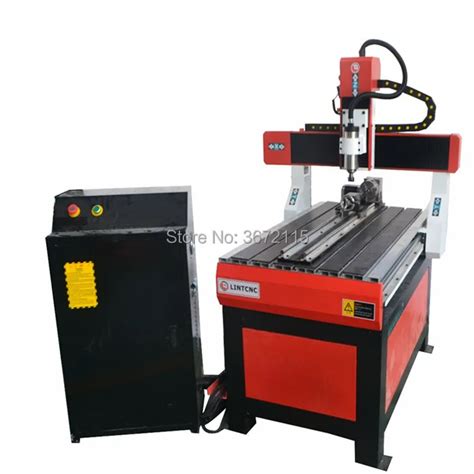 2018 china cnc router 6090 6060 4 axis cnc machine with rotary axis in