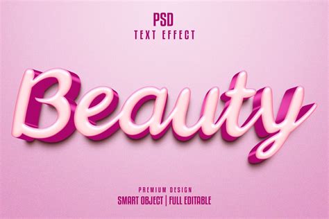 Editable Beauty Style Text Effect Deeezy