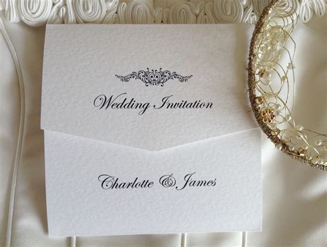 Motif Tri Fold Wedding Invitations Wedding Invites