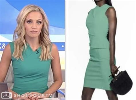 Fox And Friends October 2022 Carley Shimkuss Black Zip Front Dress