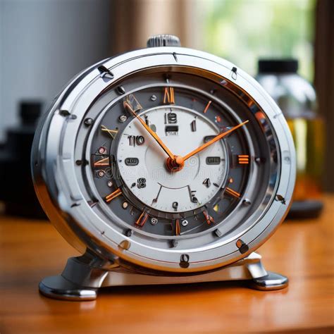 Atomic Desk Clock A High Tech Atomic Desk Clock With R Stock Image Image Of Automatic