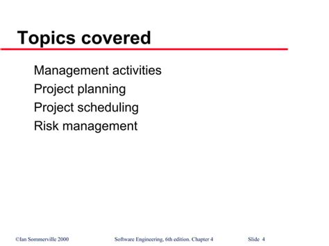 Project Scheduling Planning And Risk Management Ppt